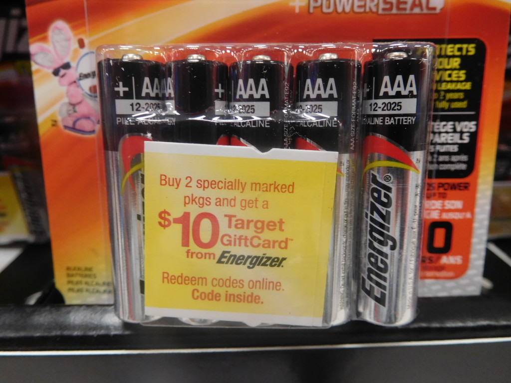 Buy 2 Energizer Batteries & Earn a $10 Target Gift Card - SHIP SAVES