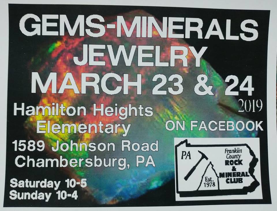 2019 Gem, Mineral, and Jewelry Show | March 23 & 24 - SHIP SAVES