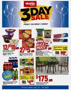 Weis 3 Day Sale this weekend | July 16 – 18 - SHIP SAVES