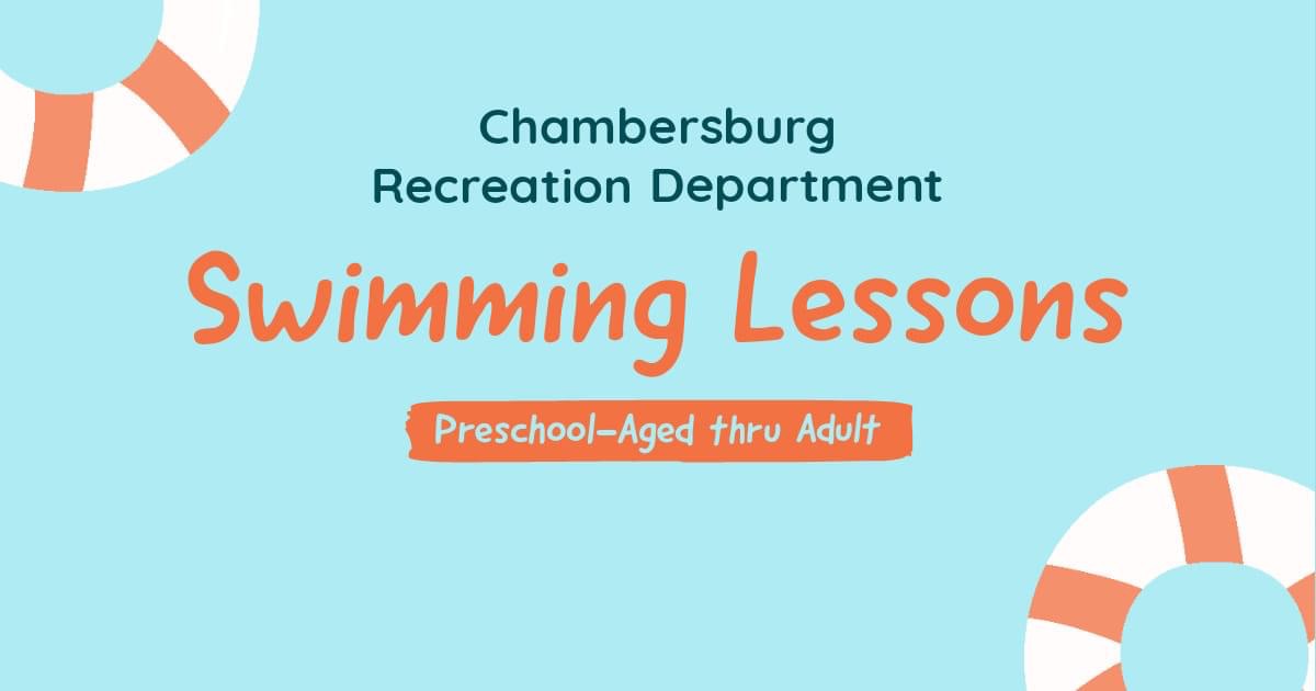 Indoor Swimming Lessons offered by Chambersburg Recreation Department ...